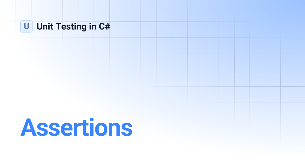 Assertions Unit Testing In C 4381